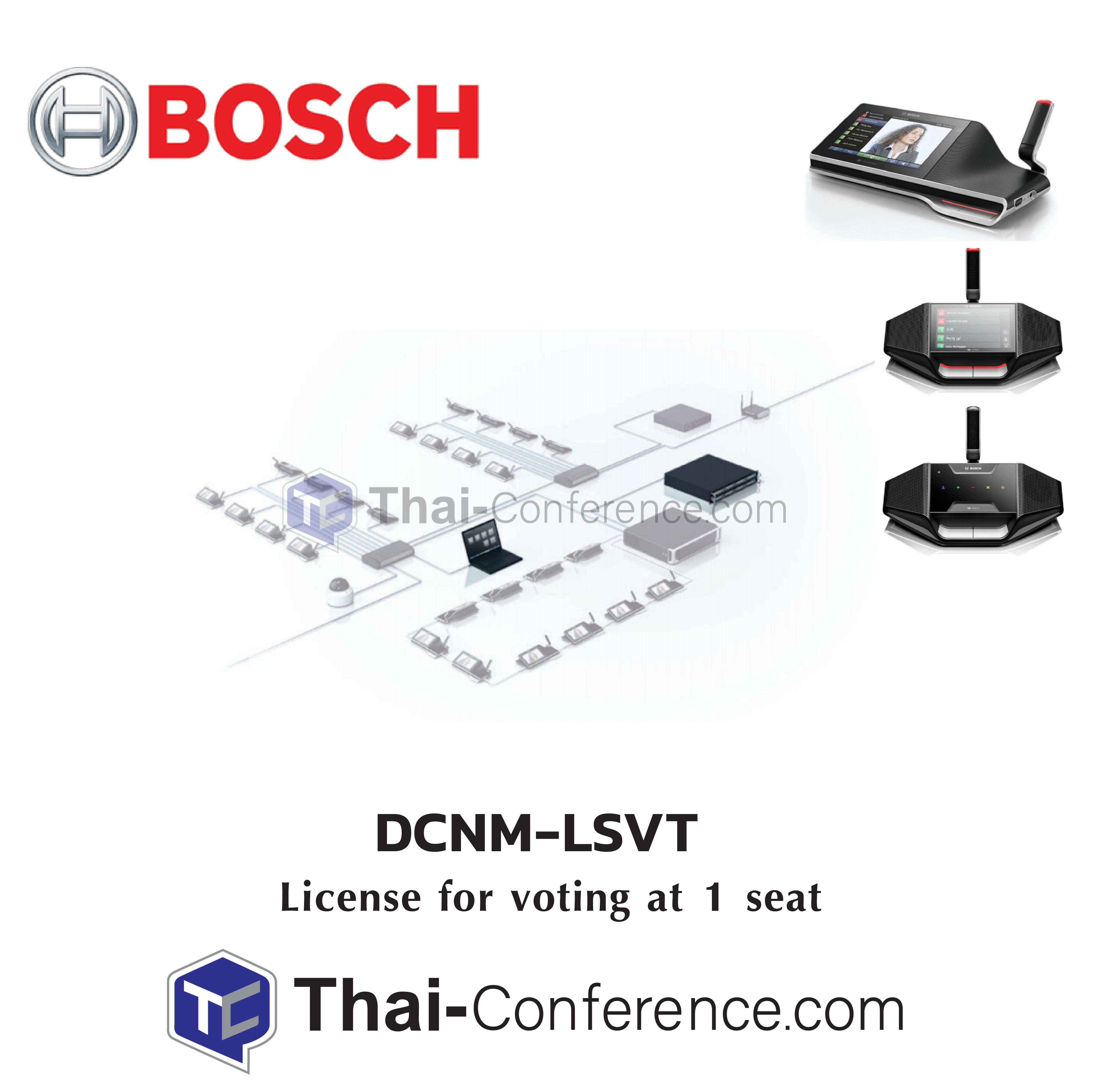 BOSCH DCNM-LSVT License for voting at 1 seat
